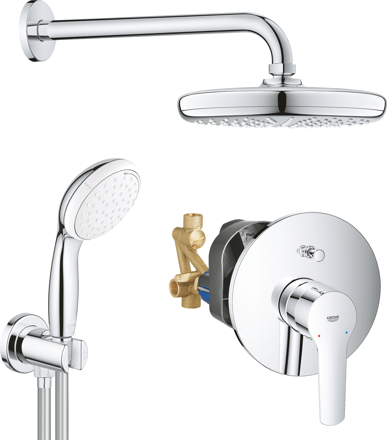 Душевая система скрытого монтажа Grohe QuickFix Start&Vitalio Start 210 ...