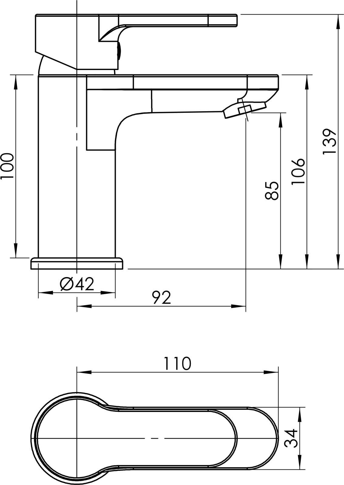 RJ Venus RJFA092-01CH смеситель для умывальника купить в КАПЛЯ - Цена, отзывы, фото, характеристики.