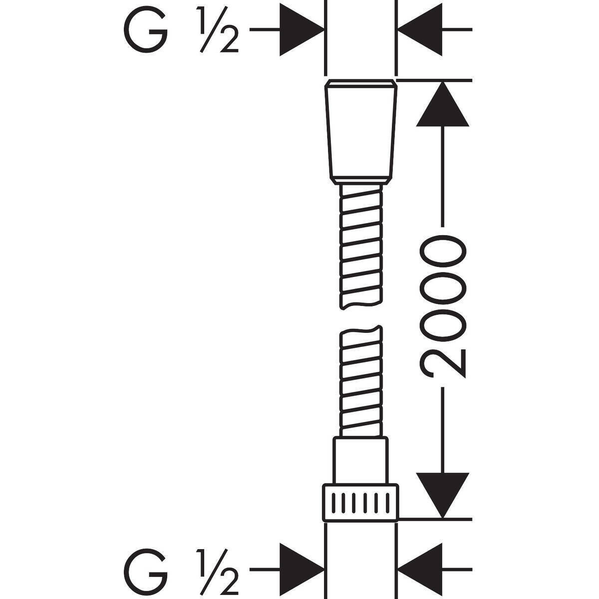 Шланг Hansgrohe Metaflex 28264000 купить в интернет-магазине КАПЛЯ ...