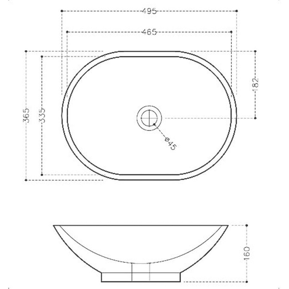 Умывальник накладной Jaquar Solo SLS-WHT-6901 купить в интернет ...